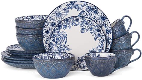 Pfaltzgraff Gabriela Gray 16 Piece Stoneware Dinnerware Set Service For 4 Gabriela Grey