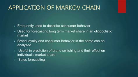 Markov Chain And Its Analysis Pptx
