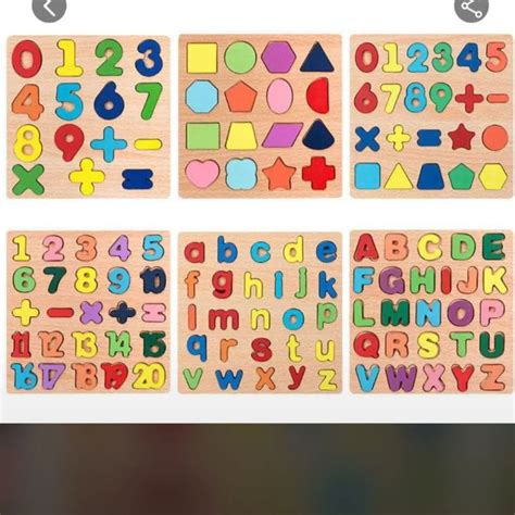Let S Play And Learn Detachable Alphabet Shapes And Numbers For