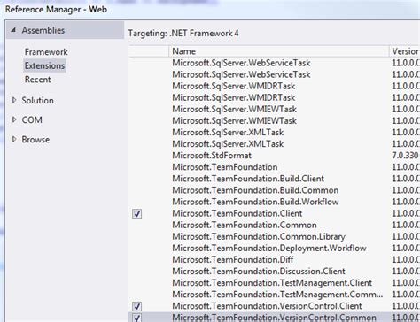 C Error 18 The Type Or Namespace Name Teamfoundation Does Not