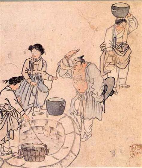 김홍도와 신윤복의 풍속화 특징