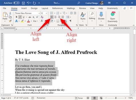 4 Möglichkeiten zum Ausrichten von Text in Microsoft Word