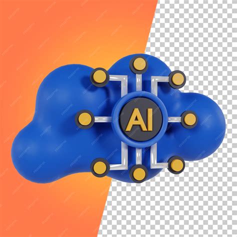 3d иконки элементов искусственного интеллекта 3d иконки Ai Премиум Psd Файл