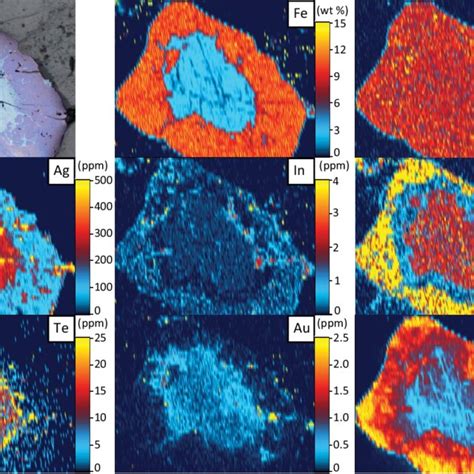 La Icp Ms Element Distribution Maps Of A Composite Bornite Download Scientific Diagram
