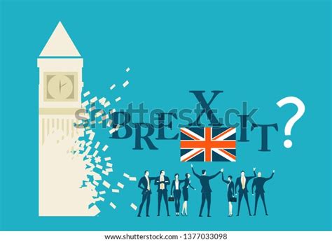 Brexit No Brexit Concept Illustration Group Stock Vector Royalty Free