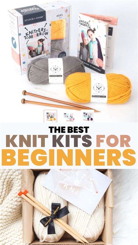 The Best Knit Kits For Beginners In A Box With Knitting Needles And