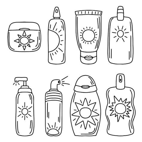 Sun Cream Drawing Images Free Download On Freepik