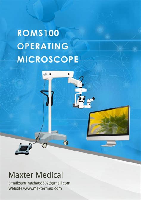 Maxter Ophthalmic Equipment On Linkedin Operating Microscope For