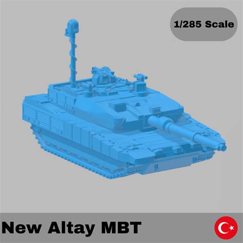 🆕 New Altay Turkish Main Battle Tank 1285・ Stl File For 3d Printing・cults