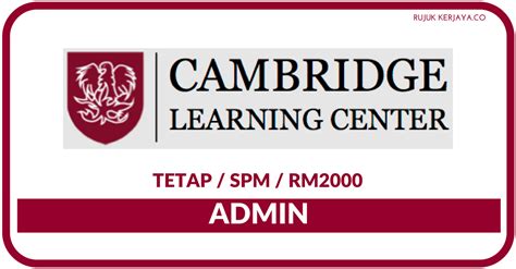 Jawatan Kosong Terkini Cambridge Learning • Kerja Kosong Kerajaan And Swasta