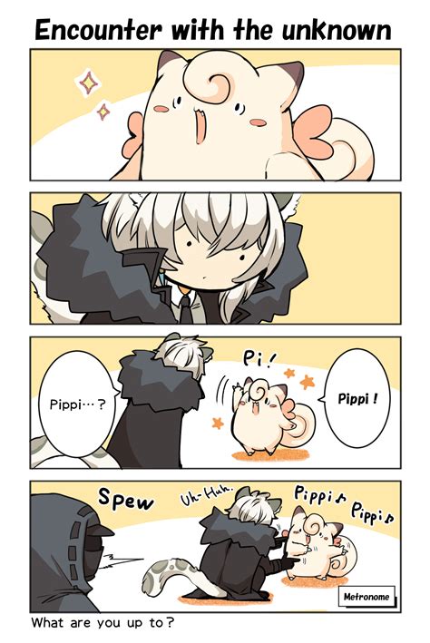doctor silverash and clefairy pokemon and 1 more drawn by tapi