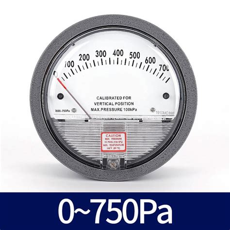Differential Pressure Gauge Barometer Analog Manometer Pointer Air