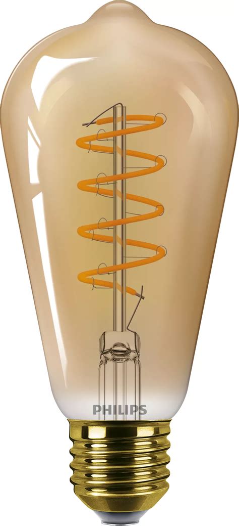 Led Filament Bulb Amber W St E Philips
