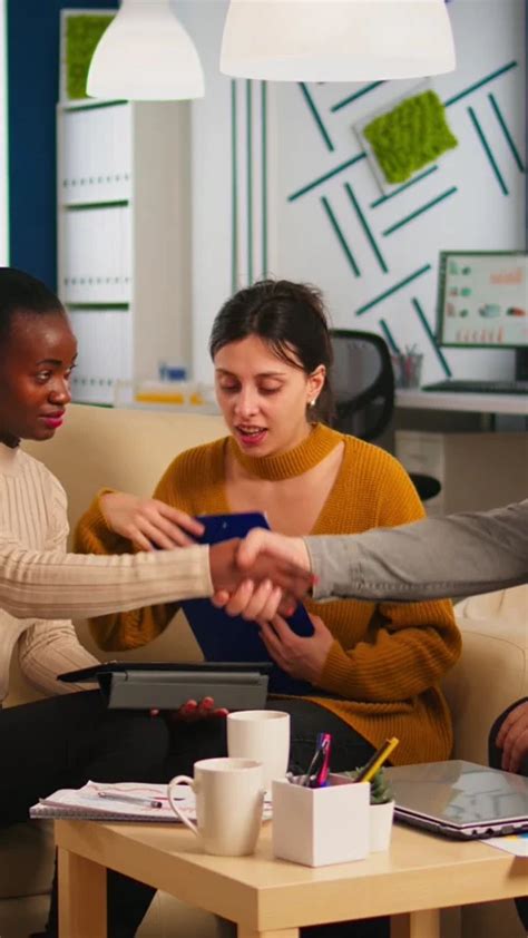Black Businesswomen Shaking Hands With M Stock Video Pond5