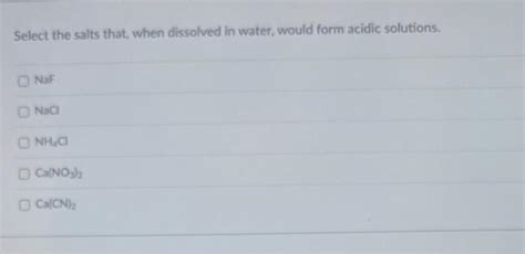 Solved Is A Solution With A Ph Of 708 Acidic Basic Or