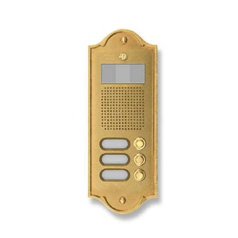 Button Panel For Video Intercom Names Mod Plmvideo Tm In Natural Brass