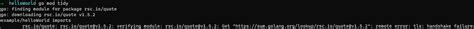 Xwebsite Getting Started Tutorial Errors Out On Tls Handshake Due To