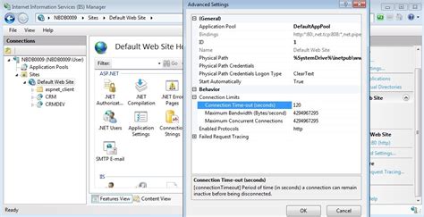 Asp Net What Is The Difference Between Web Config Executiontimeout And Iis Timeout Stack