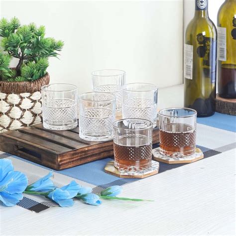 The Classic Crystal Clear Whiskey Glass Wallmantra