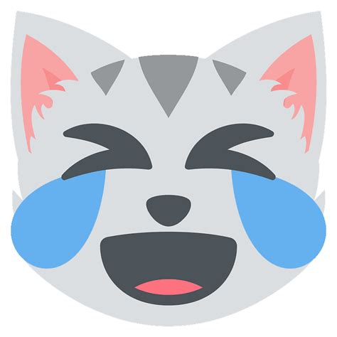 Cat With Tears Of Joy Free Vector Emoji On