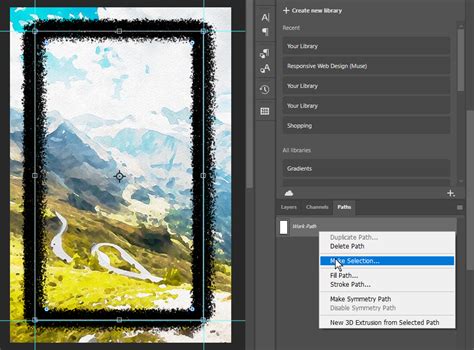 How To Create Textured Edges Around Photopicture In Photoshop