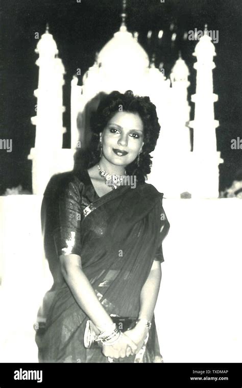 Indian Model Bollywood Film Actress Zeenat Aman India Asia Stock