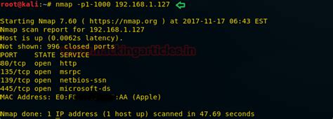 Network Scanning Using Nmap Beginner Guide Hacking Articles