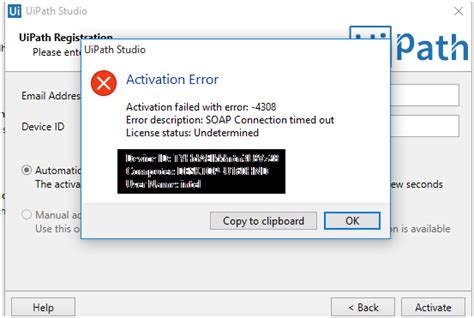 Error While Installing Uipath Community Edition Help Uipath Community Forum