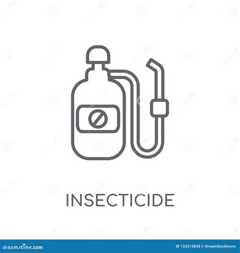 Insecticide Linear Icon Modern Outline Insecticide Logo Concept Vector