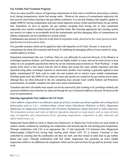 Liquid Fuel Specification For Industrial Gas Turbine Pdf