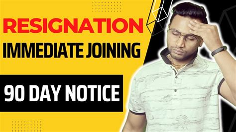 resignation email 90 day notice period immediate joining how to tackle krishna kayaking