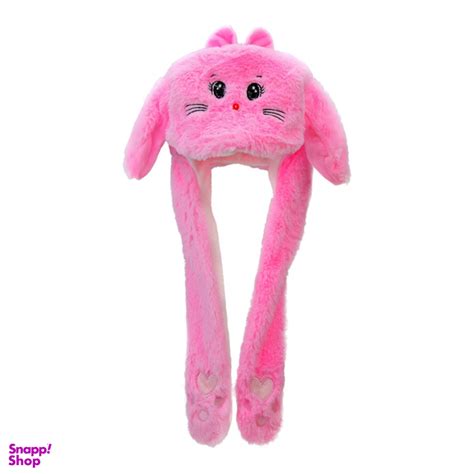 خرید و قیمت کلاه بچگانه مدل پمپی چراغدار با گوش متحرک