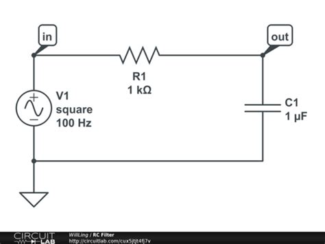 RC Filter CircuitLab