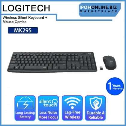 Logitech MK295 Wireless Silent Keyboard Mouse Combo Ipohonline