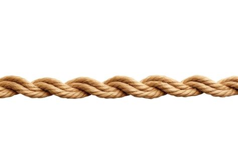 Premium Photo Twisted Decorative Linen Rope String Isolated On A