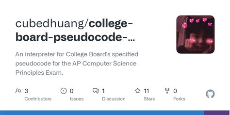 Github Cubedhuangcollege Board Pseudocode Interpreter An