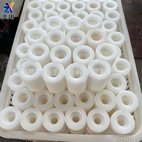 兆翔塑料制品厂家批发定制尼龙托辊轴套耐高温塑料套黑色尼龙套 阿里巴巴