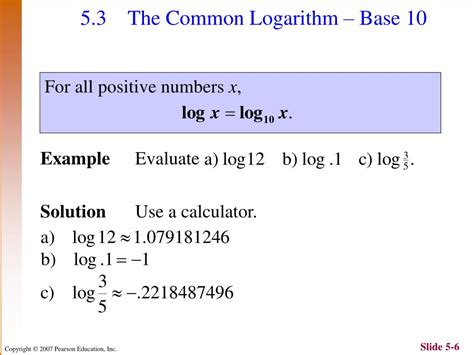 Ppt Chapter 5 Exponential And Logarithmic Functions Powerpoint Presentation Id 3209875