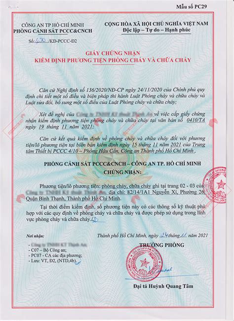 Danh Mục Thiết Bị Pccc Phải Kiểm Định Updated 2025