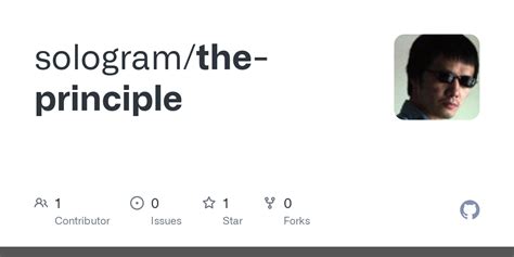 The Principle Readme Md At Master Sologram The Principle Github