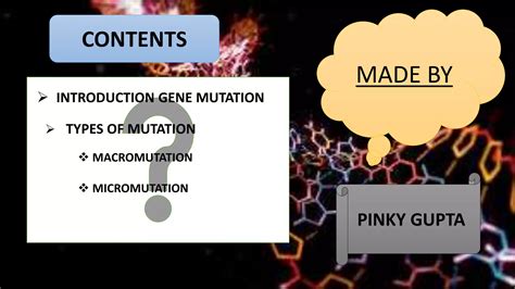 Gene Mutation Does It Affect A Population Why It Is Happening Ppt