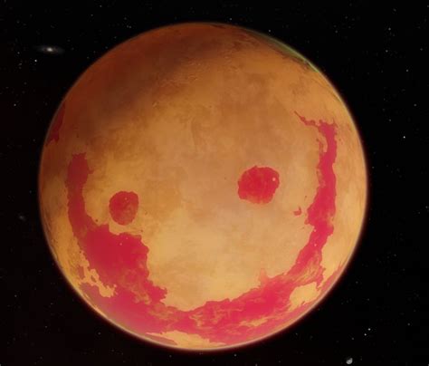 Creepy Smile On This Moon Spaceengine Creepy Smile Creepy Planets