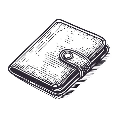 Premium Vector Hand Drawn Sketch Of Wallet Vector Illustration