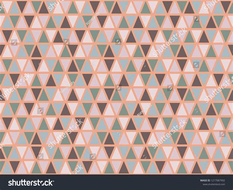 Tribal Triangles Grid Mosaic Tiles Lines 库存矢量图（免版税）1217987992 Shutterstock