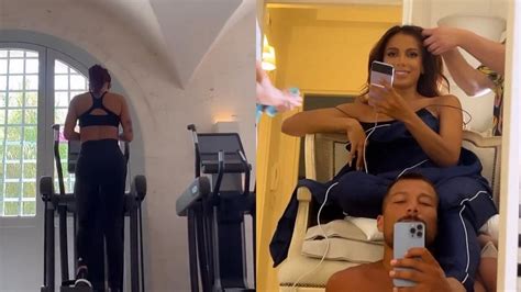 Anitta é admirada por Simone Susinna durante treino e ator mostra