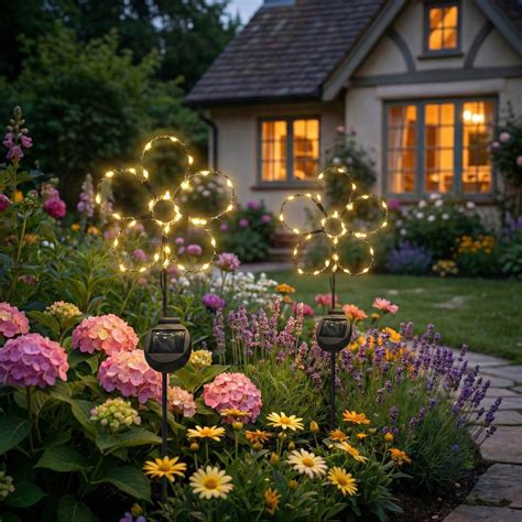 Touch Of Eco Outdoor Solar Powered Led Decorative Garden Stake Light
