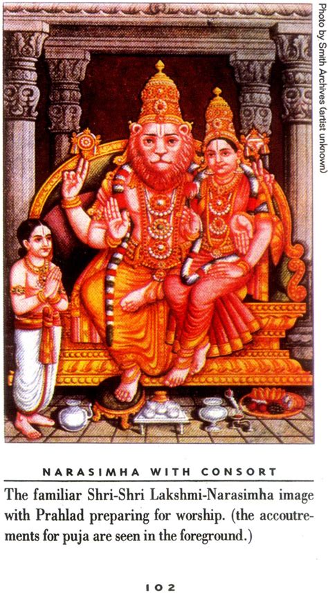 Narasimha Avatar The Half Man Half Lion Incarnation Exotic India Art