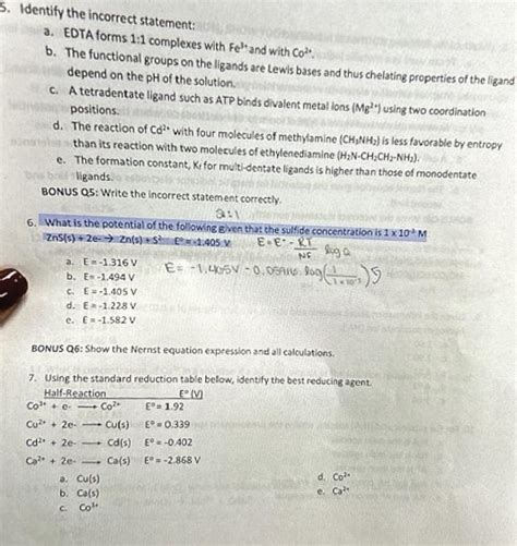 Solved Identify The Incorrect Statement A Eota Forms 11