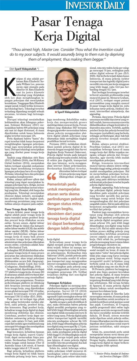 Muhammad Syarif Hidayatullah On Linkedin Digitaleconomy Indonesia
