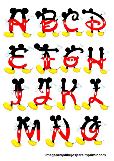 Alfabeto Mickey E Minnie Para Imprimir Mickey Letras Do Mickey Porn